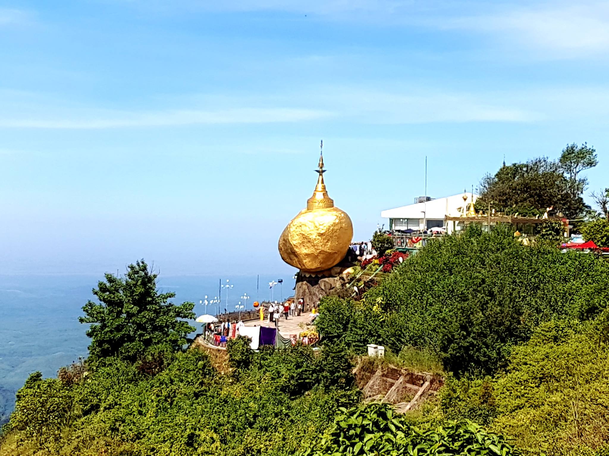Marvel at Myanmar's Majestic Golden Rock - A Sight to Behold!